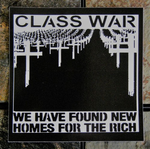 4x4" Class War VINYL Sticker - Human Liberation Anarchy Bumper Decal ...