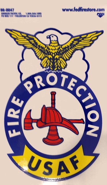 USAF Fire Protection Firefighter Badge Decal | eBay