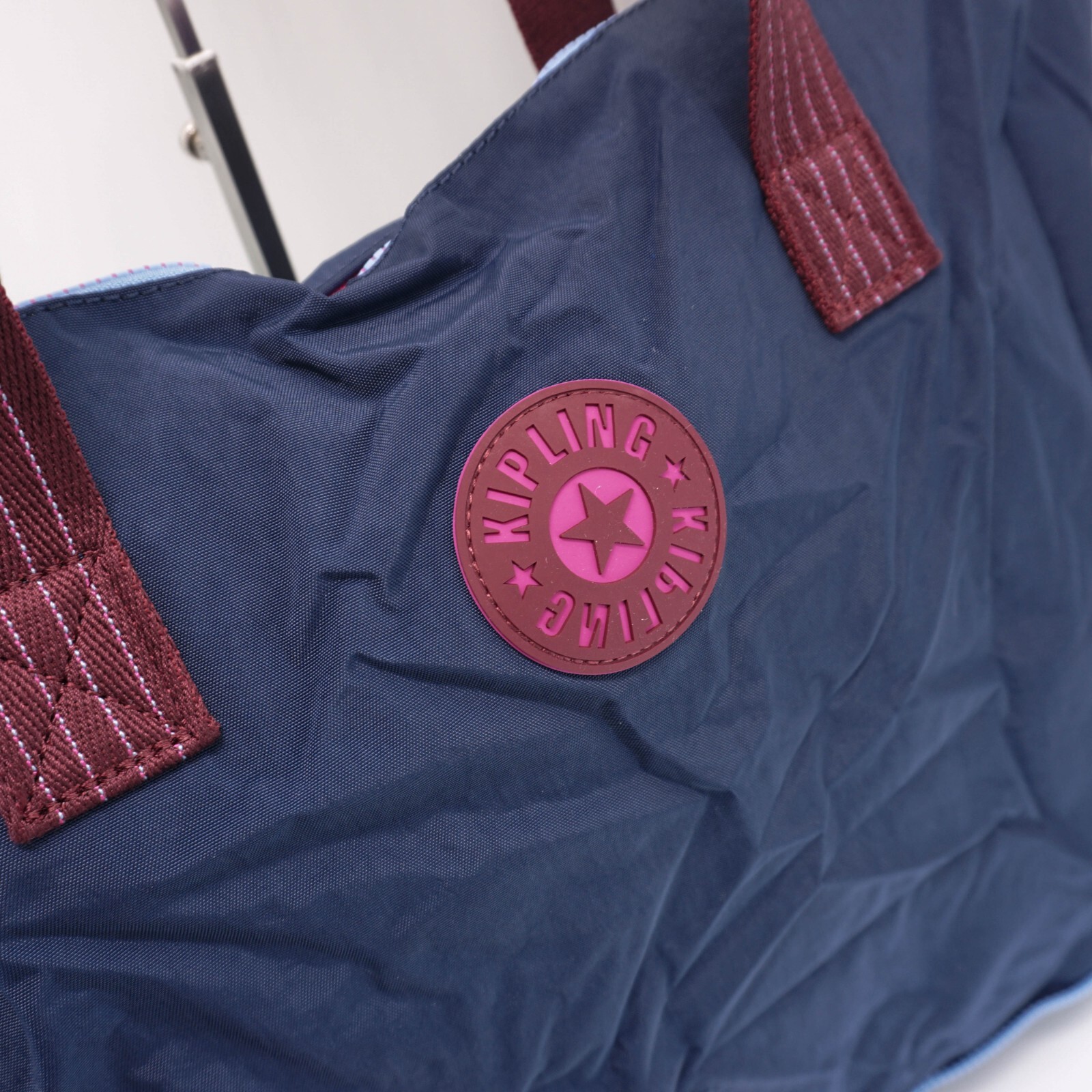 Kipling Davian Packable Large Tote Bag Travel Grocery KI9102 Mod Navy $69 NWT | eBay