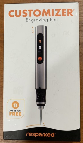 Resparked Customizer Engraving Pen Silver Cordless Portable For Artists ...