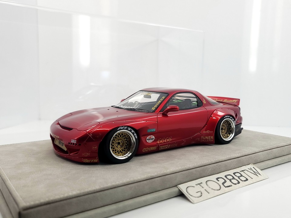 Make Up IDEA 1:18 scale Rocket Bunny Mazda RX-7 FD3S Candy Red (IM002A1 ...