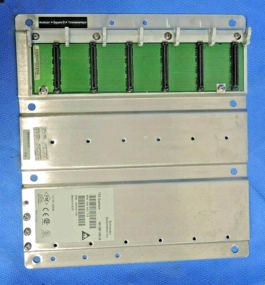 Schneider 140XBP00600 Modicon TSX Quantum 6-Slot Backplane 043-502-775 ...