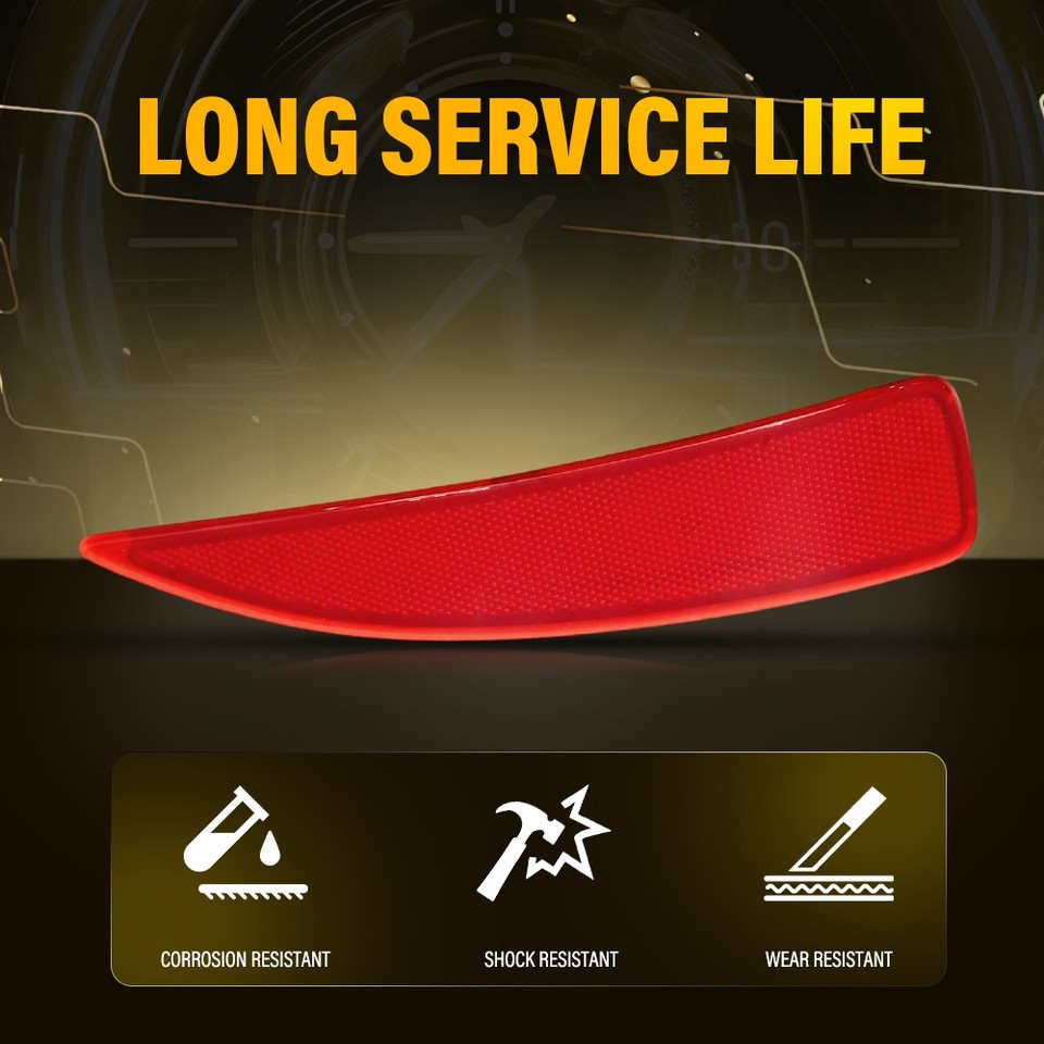 Fit 2012-2014 Toyota Yaris CE LE L Models Rear Bumper Reflector Pair ...