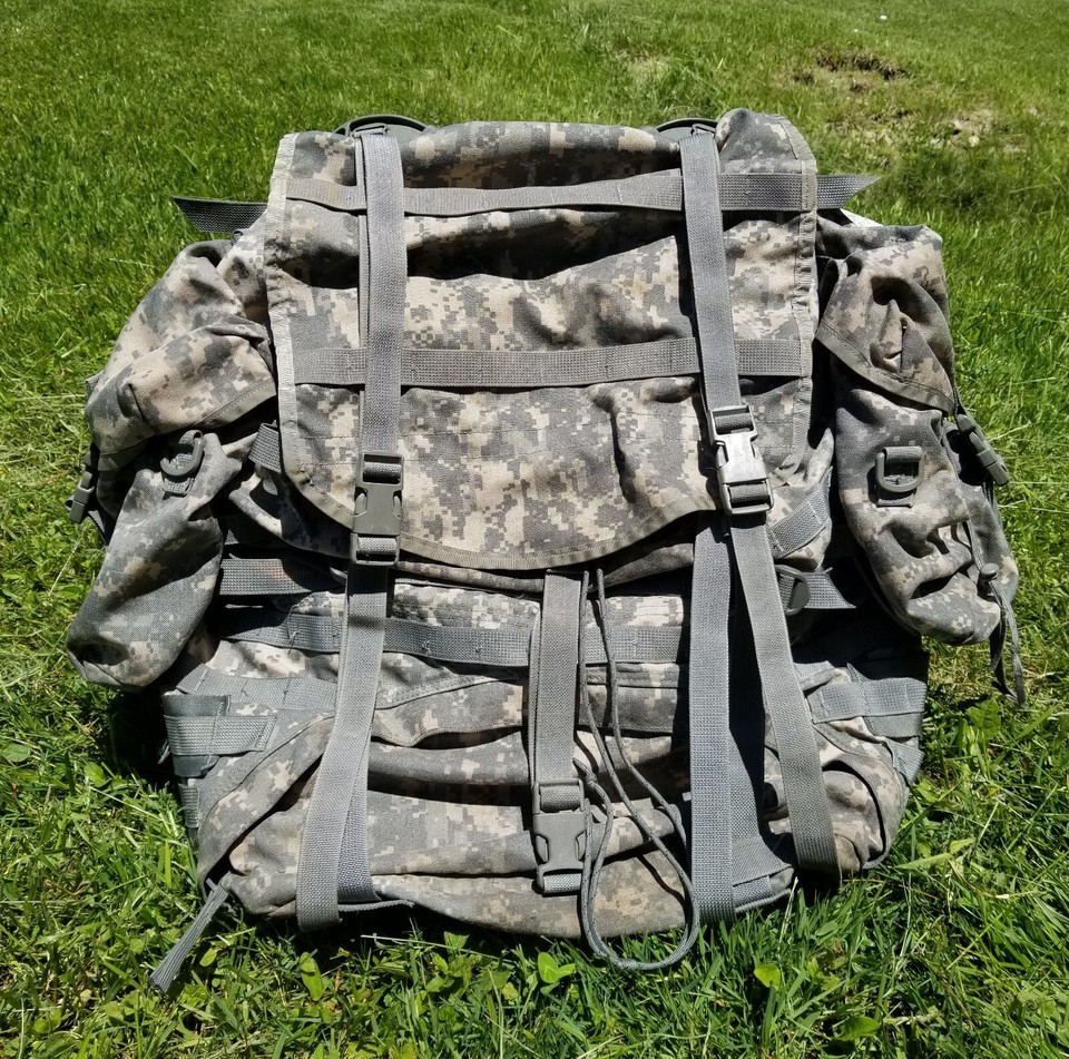 US MILITARY MOLLE II Large Rucksack Field Pack Complete Frame Pouches ...