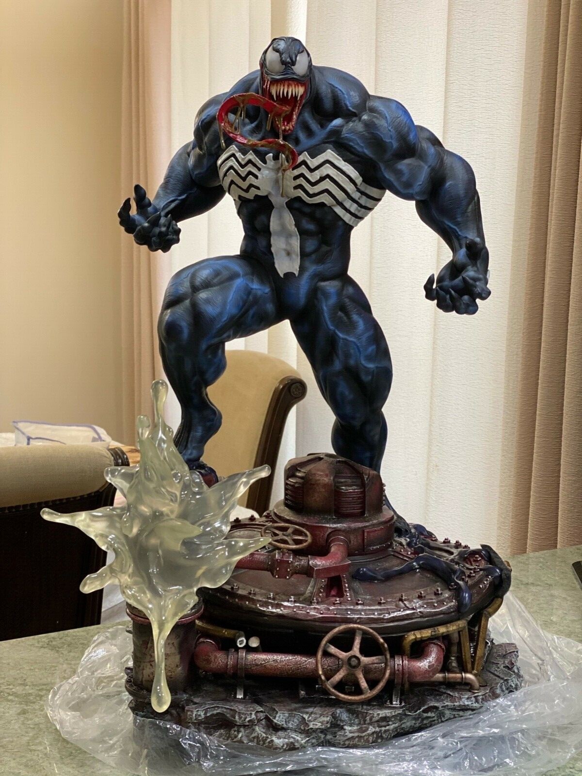 MAC Venom Custom Statue 1/4 scale marvel Spiderman villain | eBay