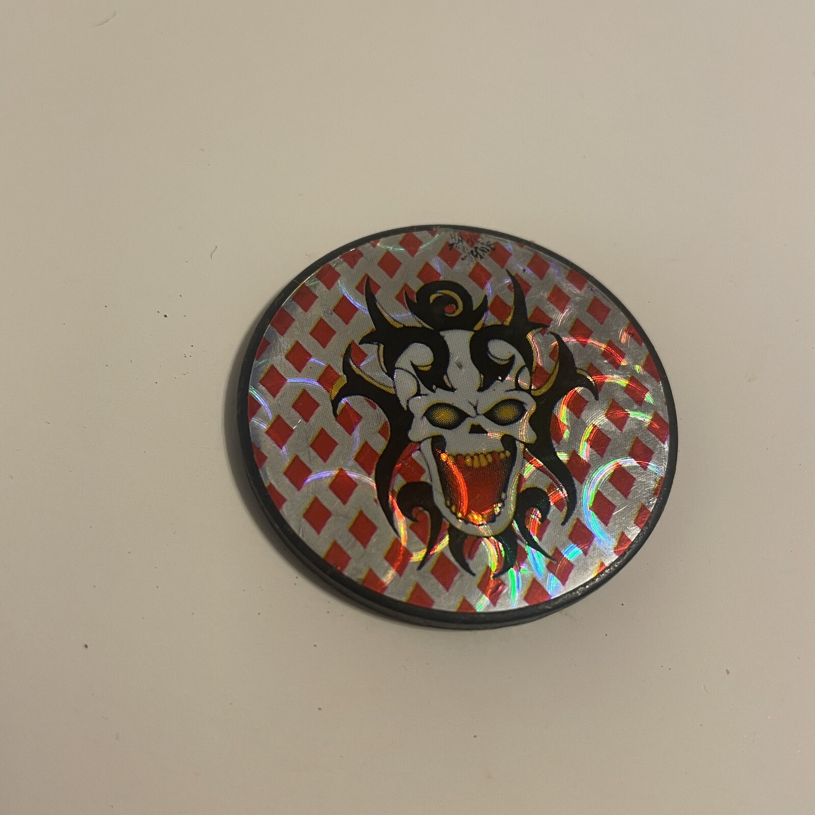 Vintage Pogs Metal Slammer 1990s - TRIBAL SKULL - FAST FREE SHIP | eBay