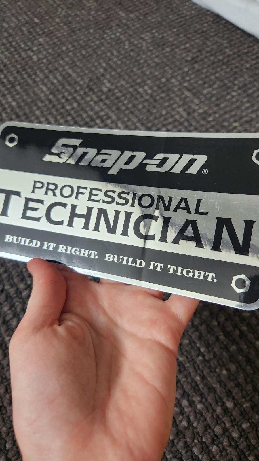 Snap-on tools sticker professional technician build it right build it ...