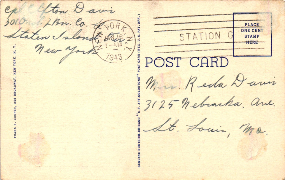 Howdy from New York Vintage Block Letter Postcard Multi View Linen ...