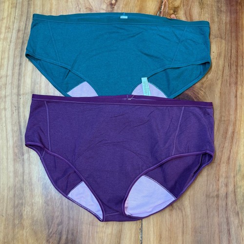 NEW Aisle Underwear Panties 3X Boost Organic Cotton Lot Of 2 Period ...