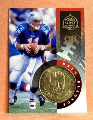 1998 Pinnacle Mint DREW BLEDSOE Card & Coin #4 Patriots | eBay
