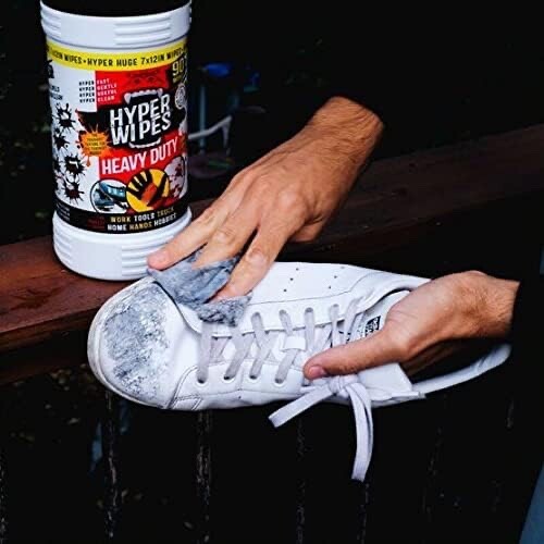 Hyper Wipes, Heavy Duty Hand & Tool Cleaning Wipes, 7"x12" Size 35 ...