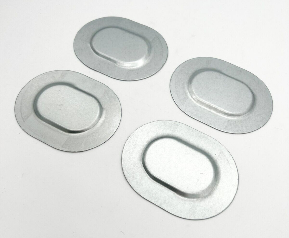 (Set/4) Oval Floor Pan Drain Plug Plates For 1964-1972 Chevy Chevelle ...