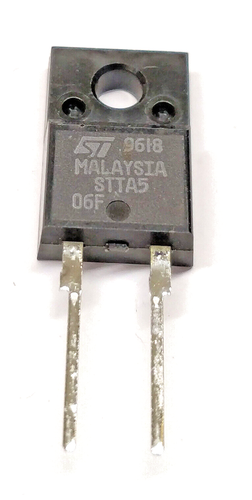 2 pieces STTA506F | TURBO ULTRAFAST HIGH VOLTAGE DIODE | 5A | 600V ...
