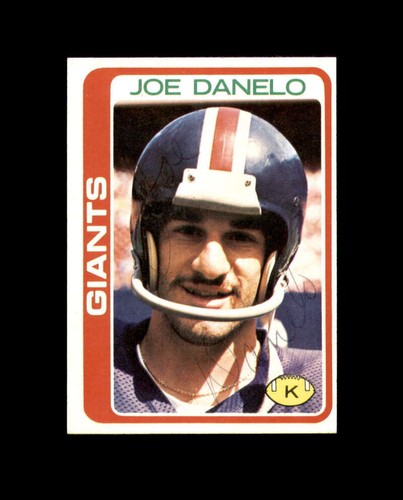 Joe Danelo Hand Signed 1978 Topps New York Giants Autograph | eBay