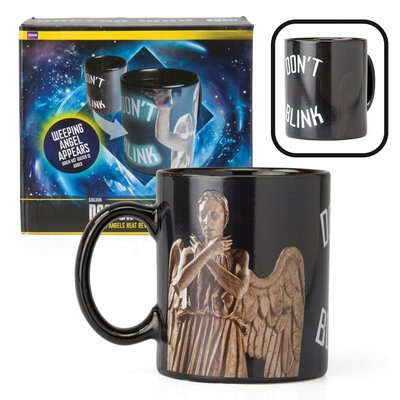 Doctor Who Coffee Mug Weeping Angel Design Changes with Heat. | eBay