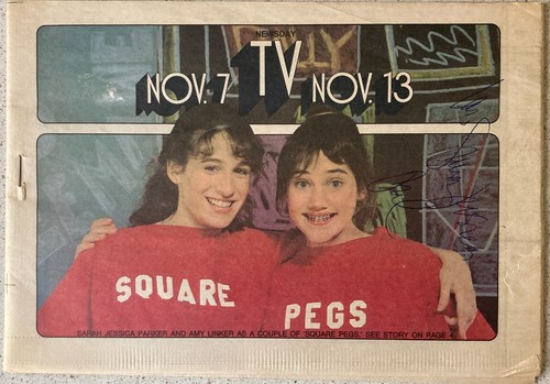 SARAH JESSICA PARKER Signed Newsday Local TV Guide November 7 1982 LI ...
