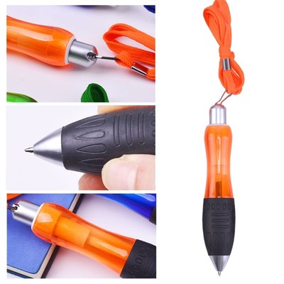Chunky Round Ball Pens with Hanging- Straps Fat Pens Retractable ...