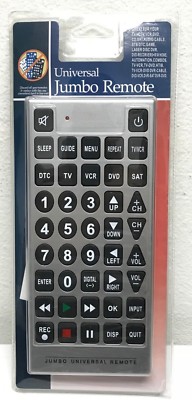 Jumbo Universal Remote Control | eBay