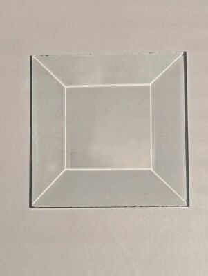 Square Shaped Clear Glass Bevel. 2" X 2". | eBay