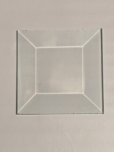 Square Shaped Clear Glass Bevel. 2" X 2". | eBay