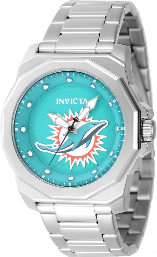 Invicta Nfl Miami Dolphins Quartz Light Blue Dial Men's Watch 47924 | eBay