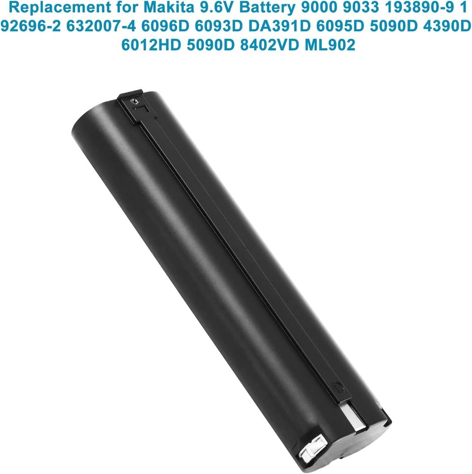 2PACK 9.6V Ni-MH Battery for Makita 9000 9001 9002 9033 9034 632007-4 ...