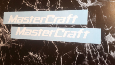 MASTERCRAFT BOAT Decals Stickers Gloss white 50" (2) Fast USA! | eBay