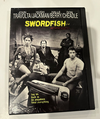 Swordfish DVD John Travolta Hugh Jackman Halle Berry Don Cheadle ...