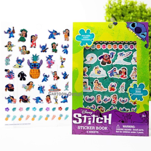 Disney Stitch Sticker with Over 300 Stickers Puffy Stickers 4 Sheets ...