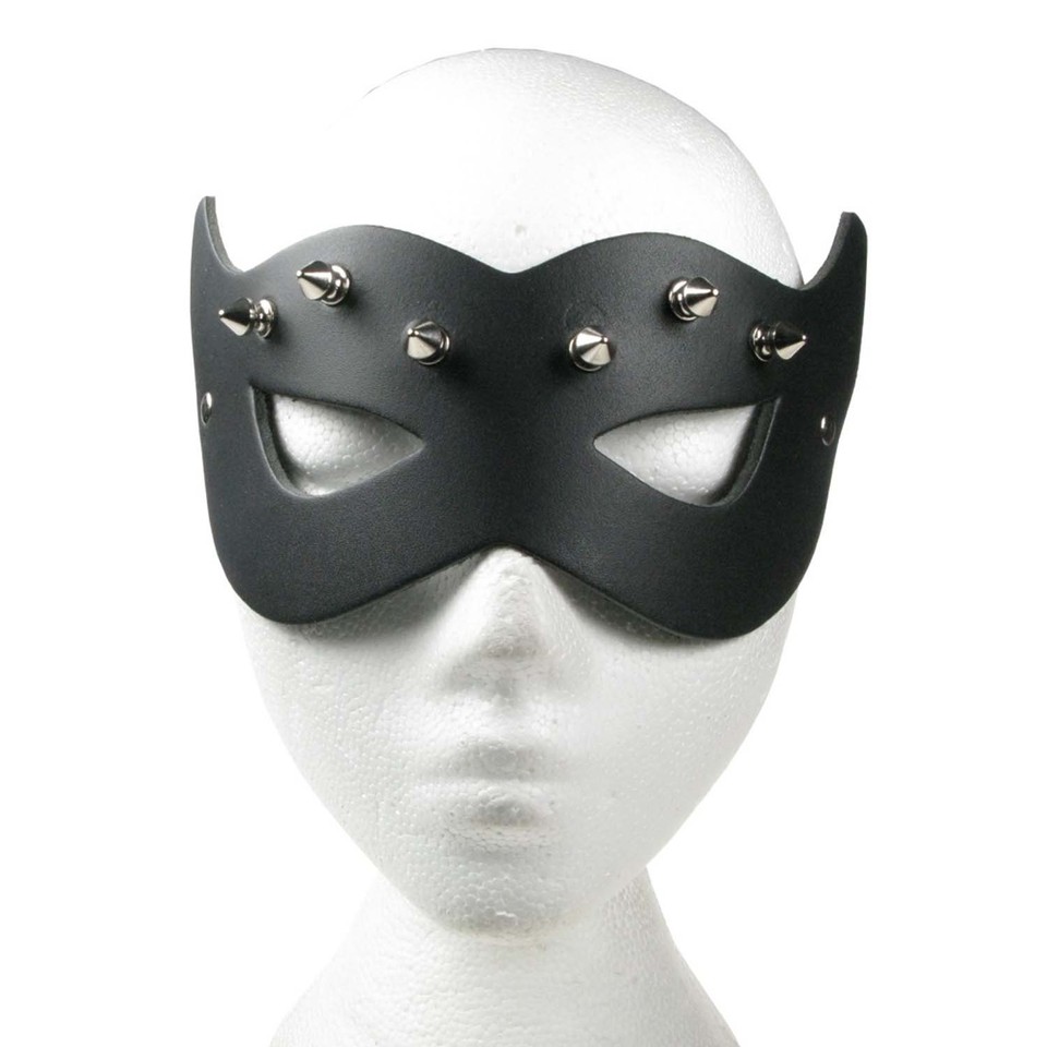 Soft Real Colourful High Quality Cat Women Studded Leather Masks Made ...