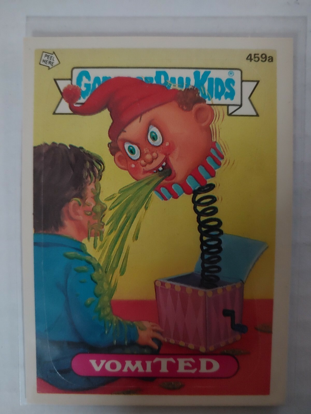 1987 Garbage Pail Kids "Series 11" VomiTED #459a (All Brown Vomit ...