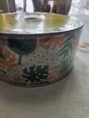 Member's Mark Premium Spring Theme Wired Edge Ribbon, 2.5" Wide x 50 ...