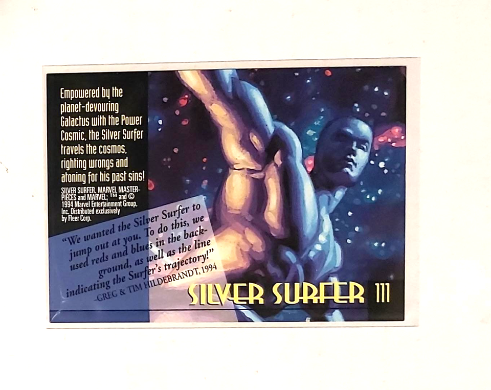 Silver Surfer Card #111 / Marvel Masterpieces 1994 / T + G Hildebrandt ...
