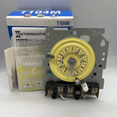 Intermatic T104M 24-Hour Mechanical Time Switch Mechanism Only 208-277V ...