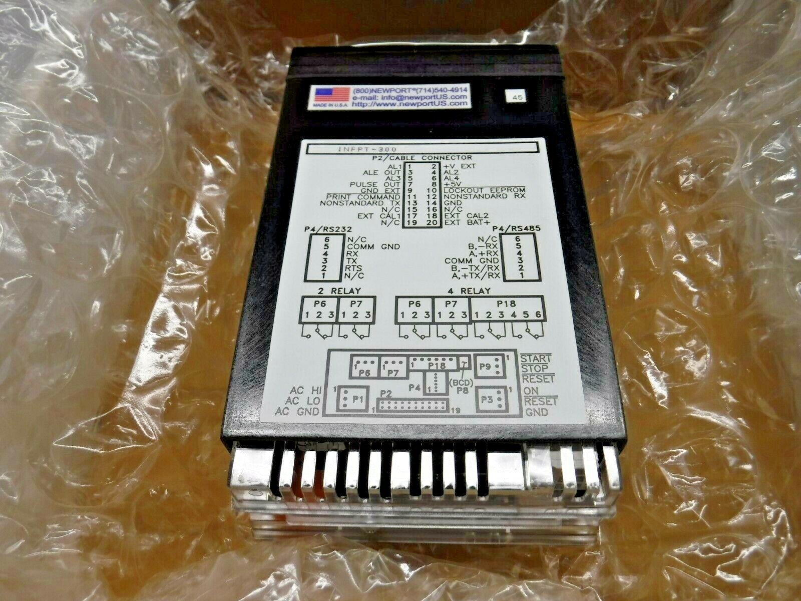 Newport Infinity INFPT-300 Clock & Timer Controller w/ Operator's ...