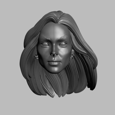 Sharella The Goddess MotU Eternia custom head for 4" 6" 7" 12" action ...