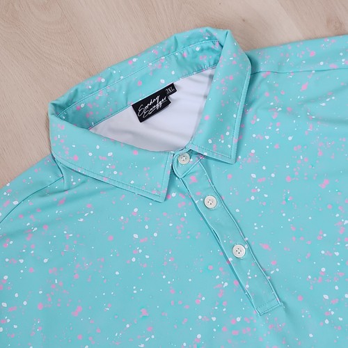 Sunday Swagger Polo 3XL Golf Active Performance Stretch Splatter Paint ...