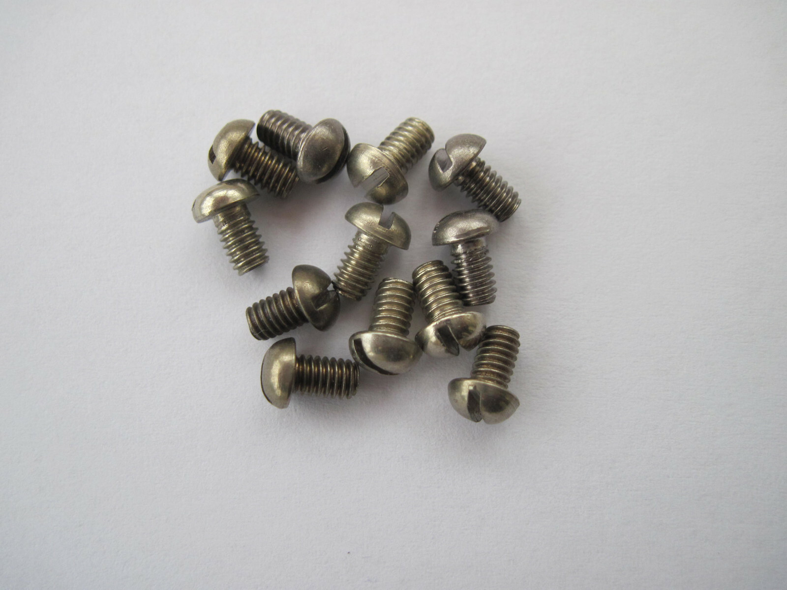 5BA x 3/16 INCH LONG ROUNDHEAD SCREW BRASS NICKEL PLATED, 50 OFF. | eBay UK