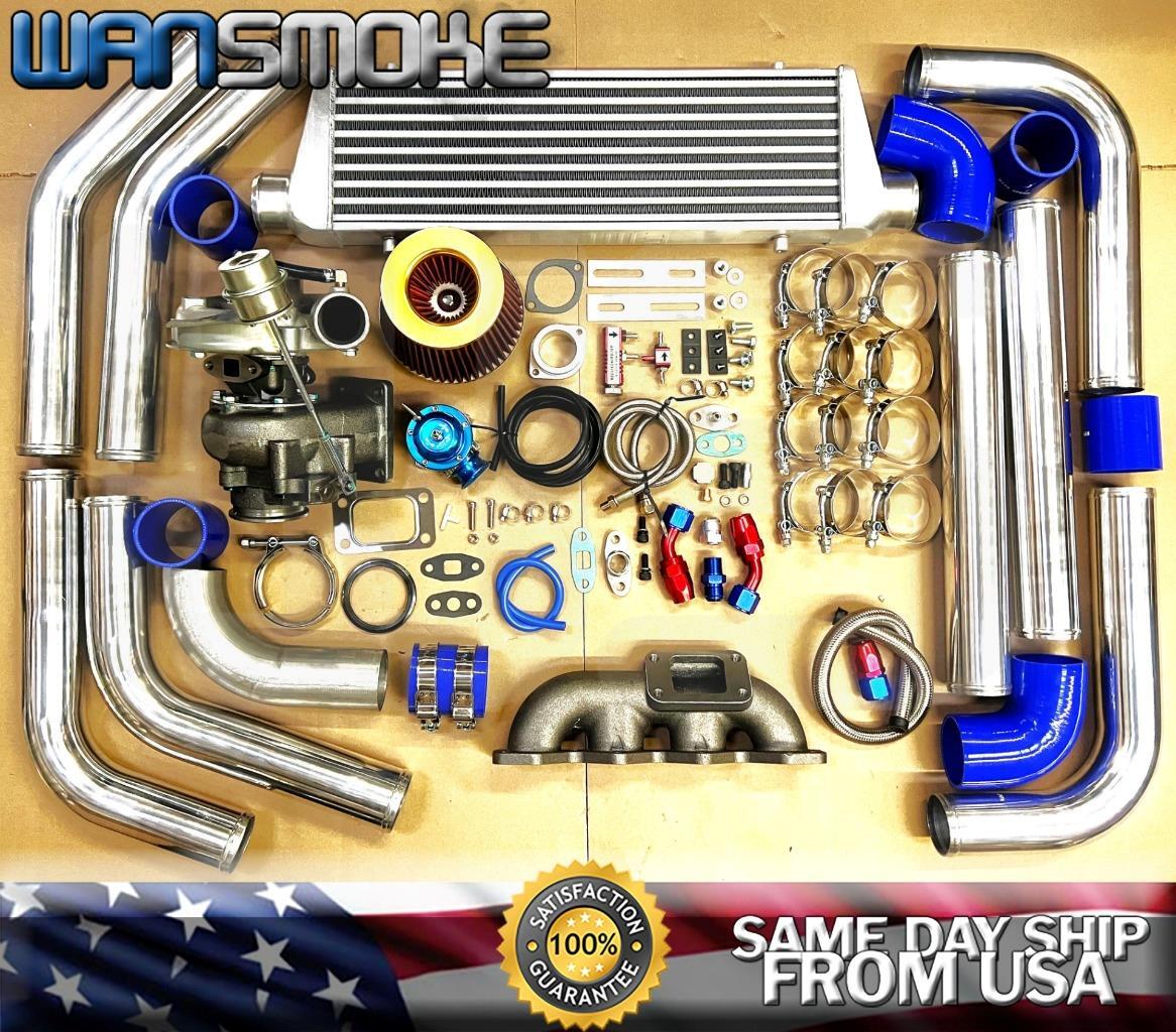 Blue for 1.6L B6ZE Miata NA MX5 323 Capri T3 Turbo Kit Manifold ...