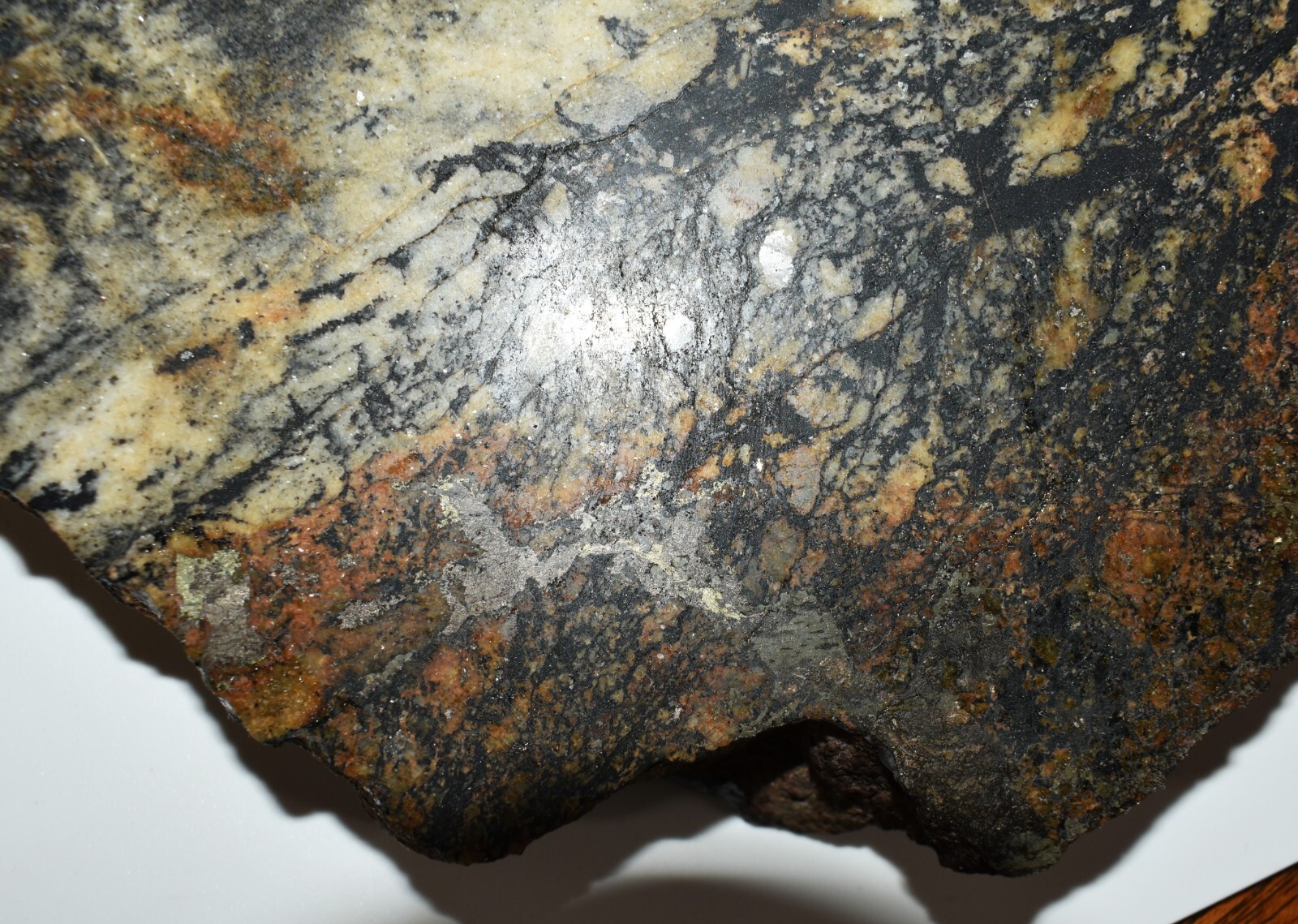 Gold Silver Ore 1800s Ore Knob Copper Mine North Carolina 9" Polished ...