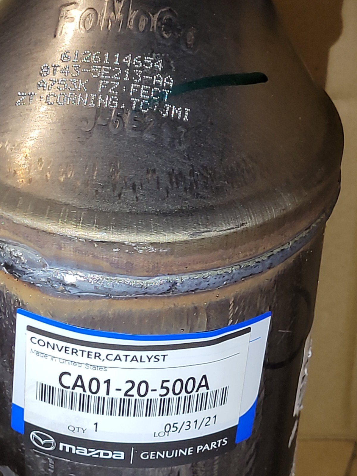 CA01-20-500A Mazda OEM Genuine CONVERTER, CATALYST | eBay
