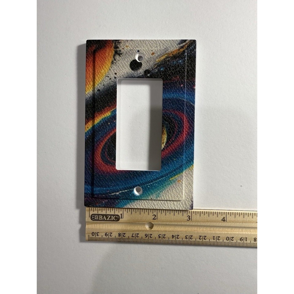Decorative Space Print Wall Rocker Outlet Cover | eBay