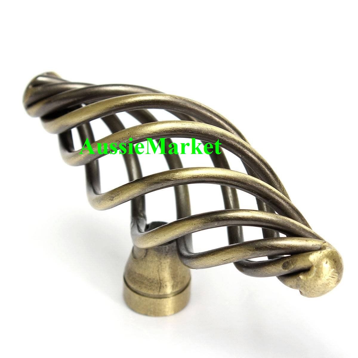 10 x door knobs bird cage handle antique look drawer cabinet wardrobe ...