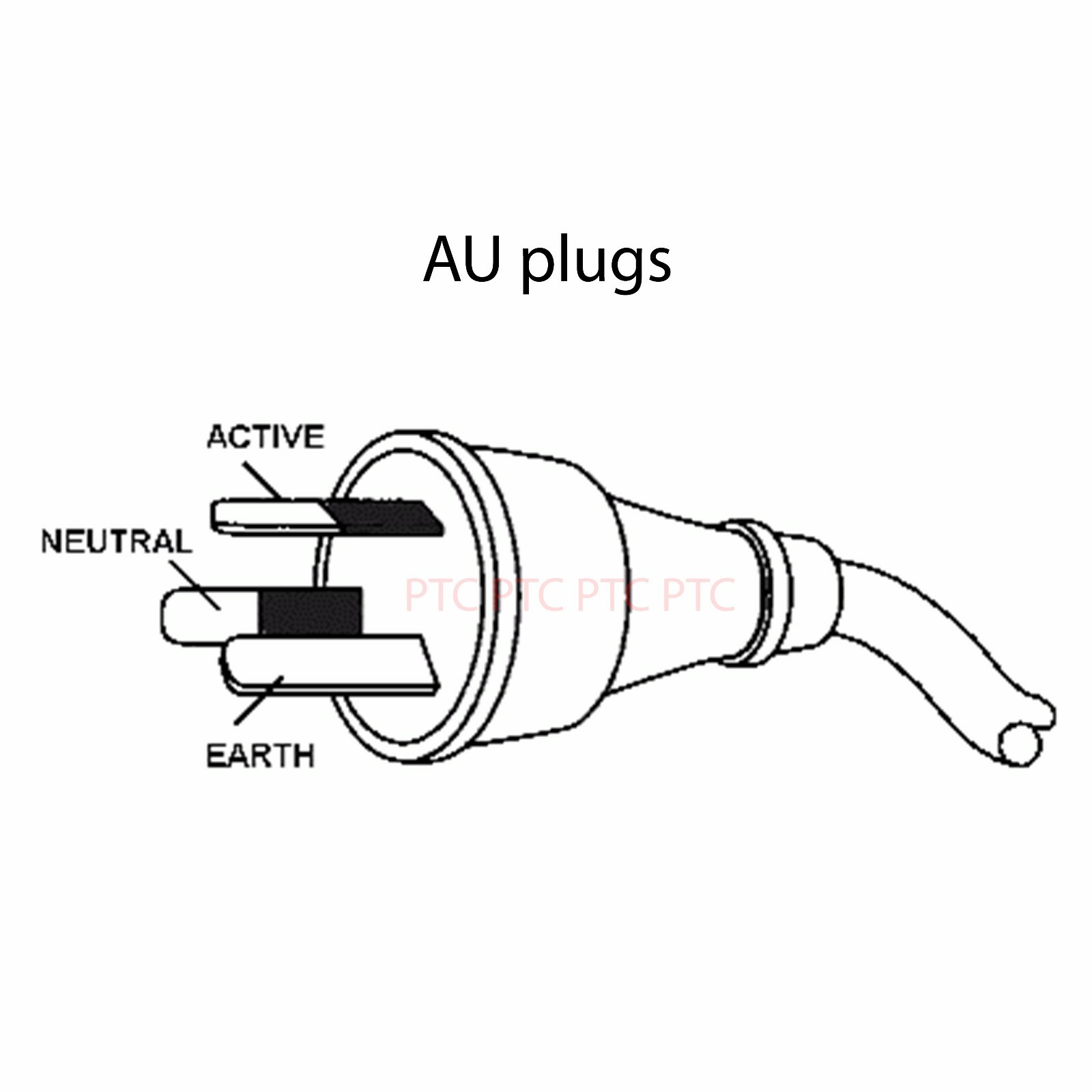 1.2m 3-Pin Prong Mickey Mouse AU Power Cable Cord Lead for Laptop ...
