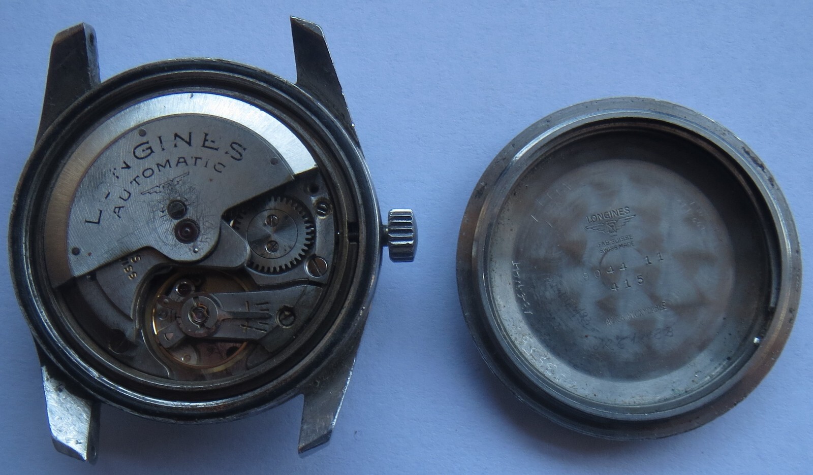 Longines Conquest Automatic Date mens wristwatch steel case screw back ...