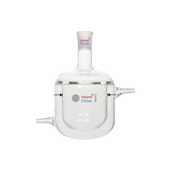 Laboratory Glassware Double Jacketed Flask 10ml-1000ml Reactor Bottle ...