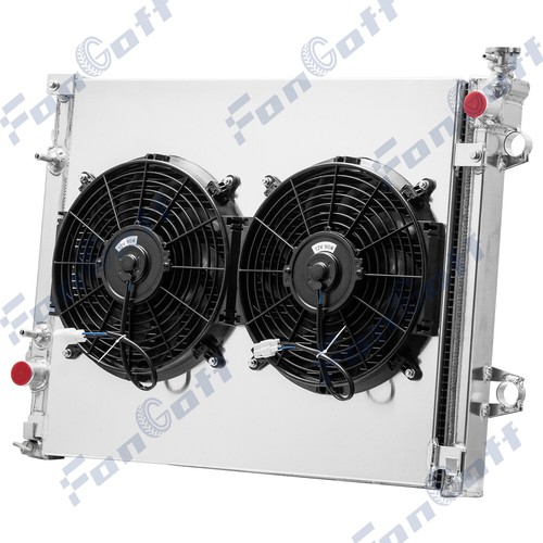 3 Row Aluminum Radiator+Shroud Fan For 2005-2011 Toyota Tacoma 2.7L L4 ...