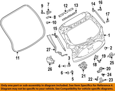 MAZDA OEM 10-25 3,CX-30,CX-5,CX-50,CX-9 Lift Gate Gate Hardware-Lock ...