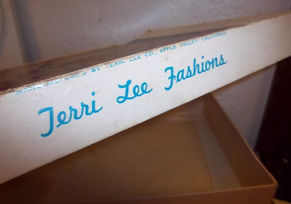 Terri Lee fashions doll clothes original box (empty) , great colors ...
