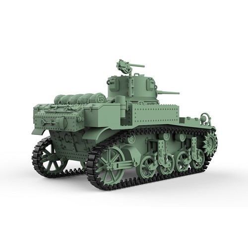 SSMODEL SS48505 1/48 Military Model Kit US M3A1 Stuart Light Tank | eBay